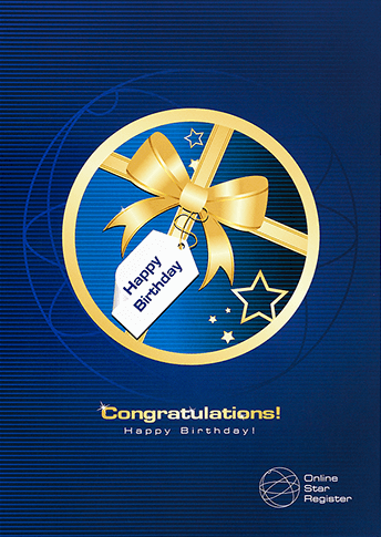 Original Birthday Gift? Online Star Register